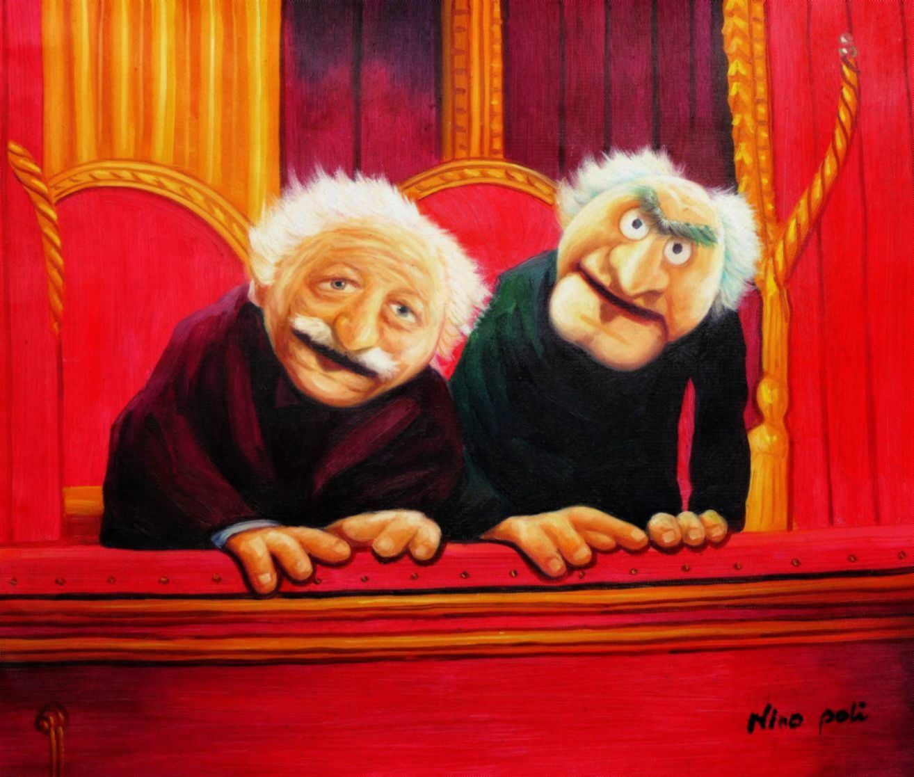 Muppet Opas Waldorf & Statler Pop Art (Neu (gemäss Beschreibung)) in ...